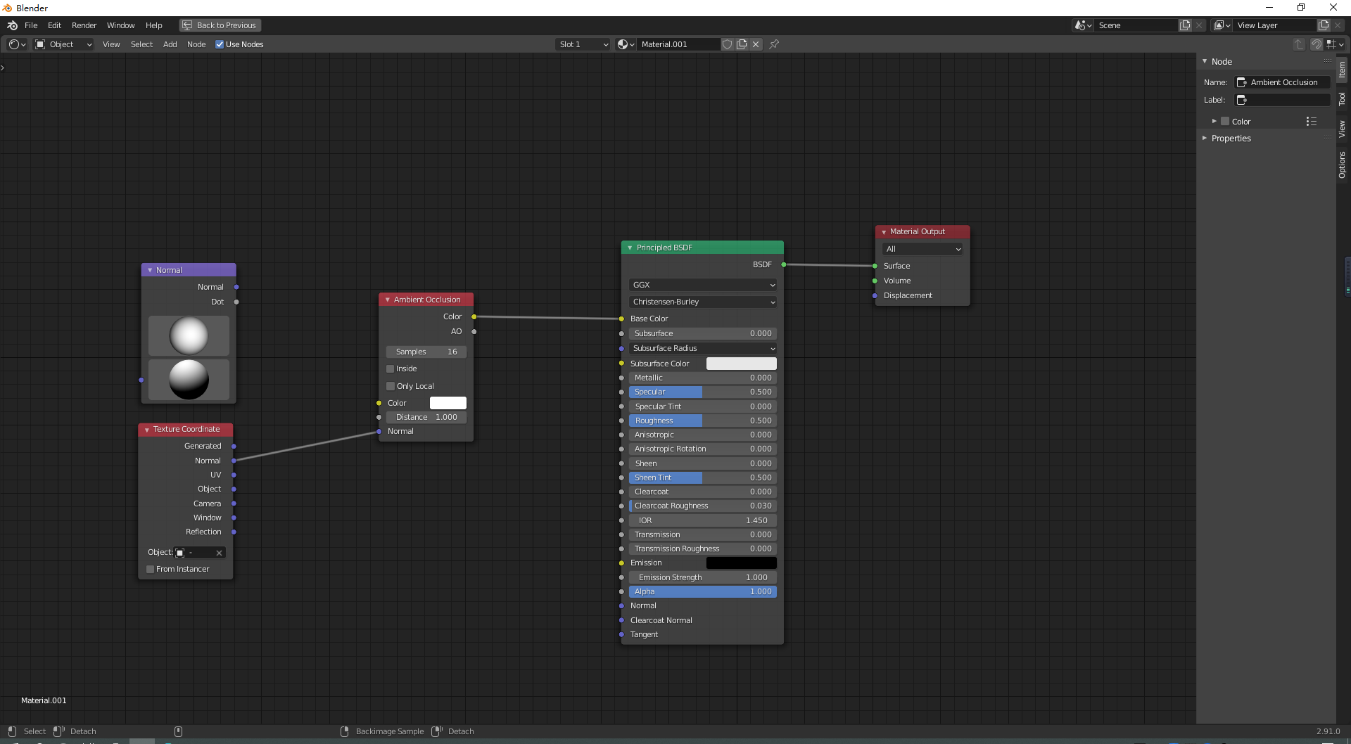 Blender着色器节点教程 —— Ao 哔哩哔哩