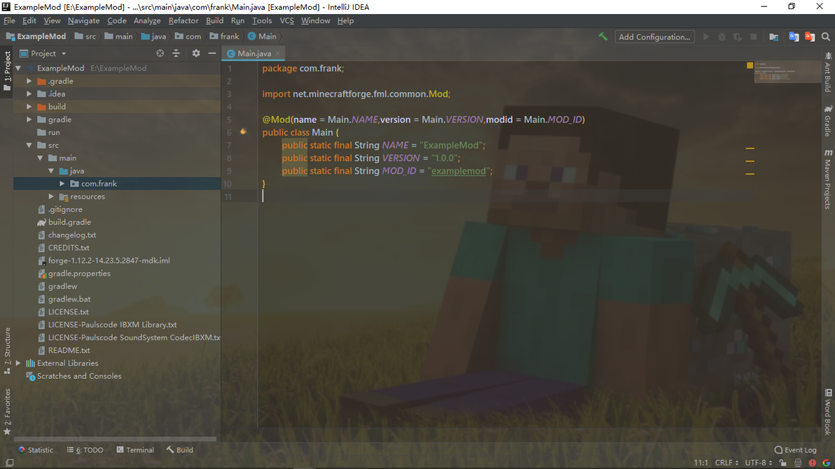1.12.2Forge模组开发【2】Mod主类与mcmod.info - 哔哩哔哩