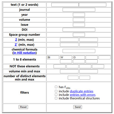 COD（Crystallography Open Database）数据库查询结构并导出cif文件 - 哔哩哔哩
