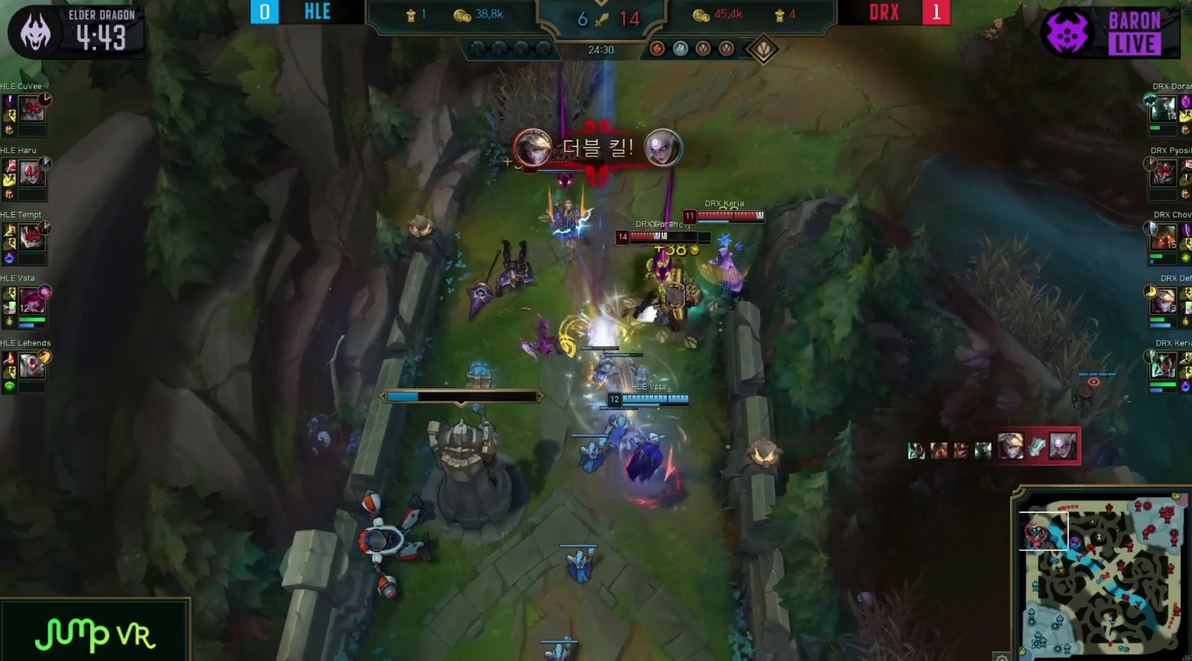 LOL：deft招牌EZ碾压HLE下路，DRX开赛豪取三连胜！ - 哔哩哔哩