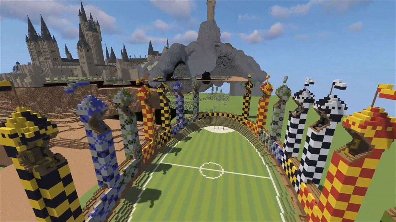 真厉害！《哈利波特》玩家在《我的世界》中重建霍格沃茨魔法学院 - 哔哩哔哩
