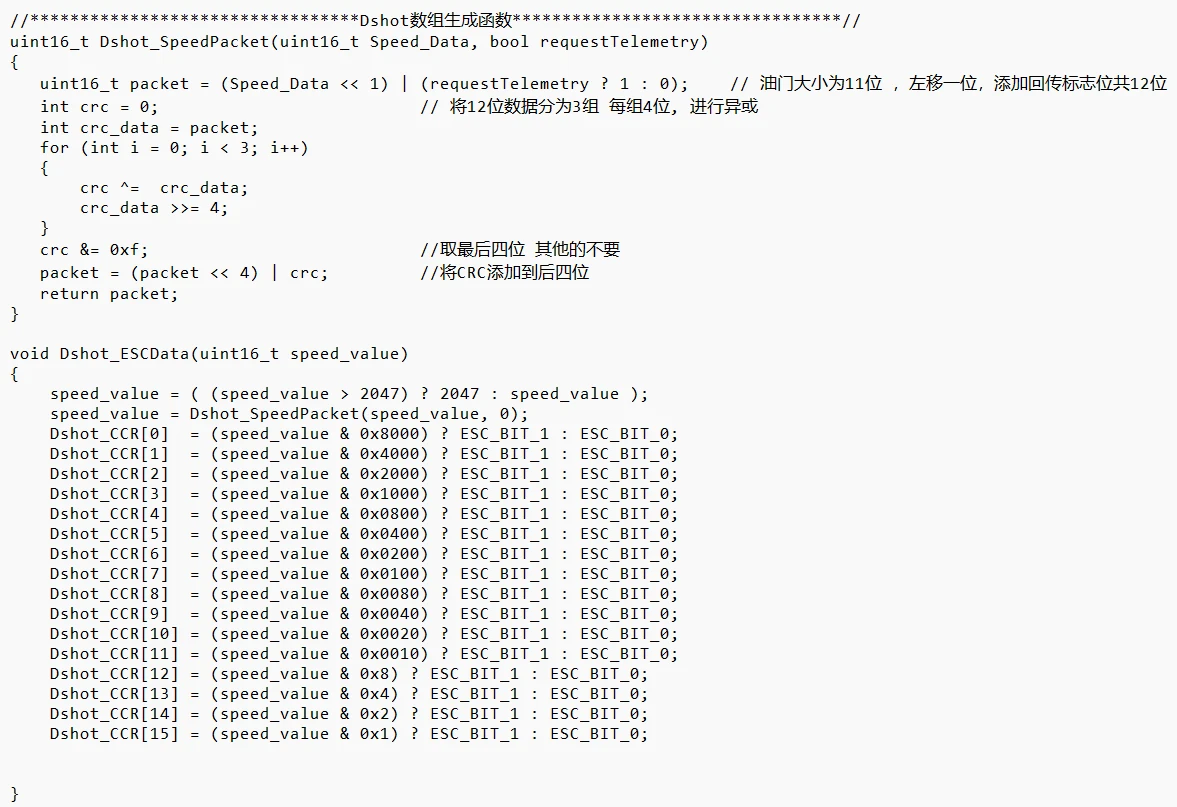 关于Dshot源代码分享 - 哔哩哔哩