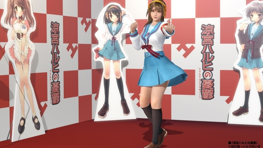 《死或生:女神假期》联动凉宫春日少女水手服性感上线! 哔哩哔哩