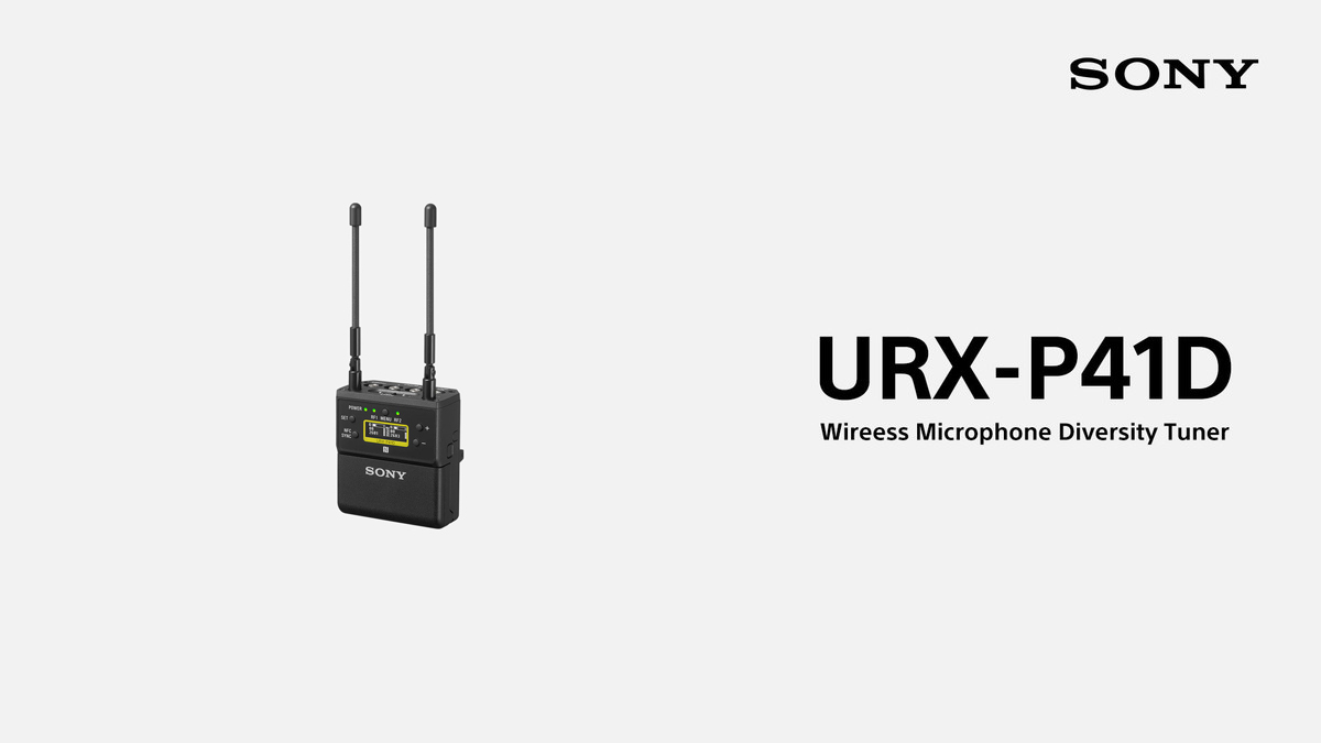 索尼发布UHF双通道接收机新品URX-P41D！ - 哔哩哔哩