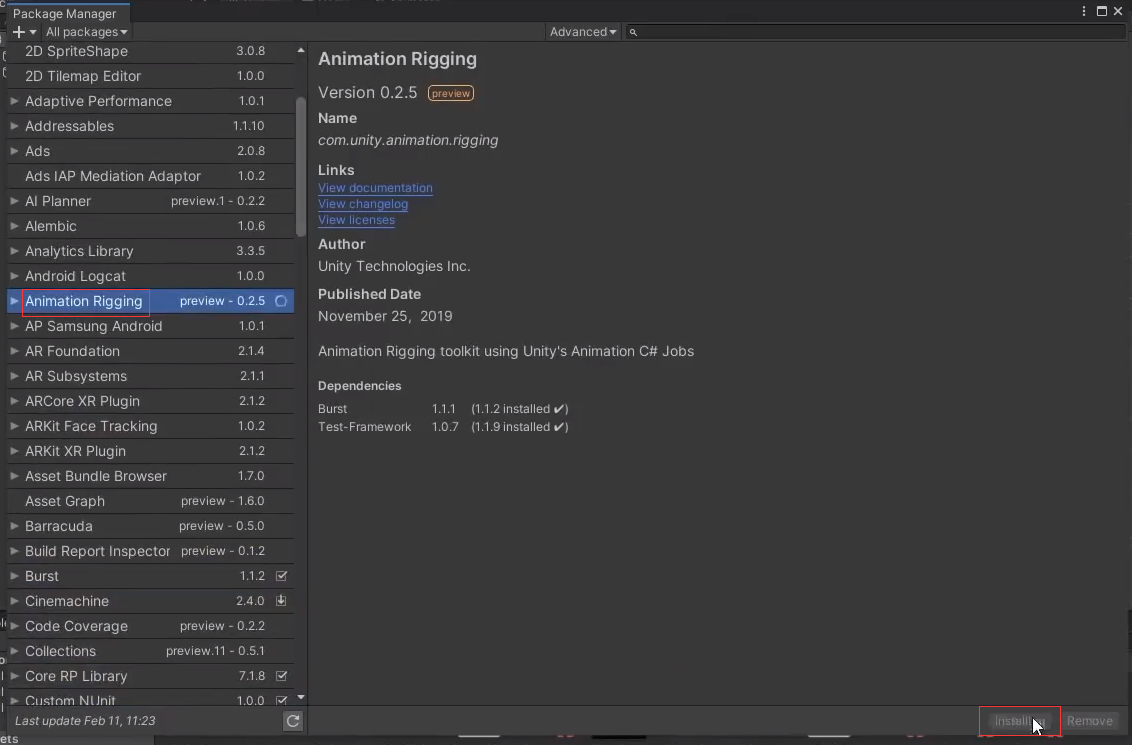Unity学习笔记 Vol.69 动画绑定（Animation Rigging）教程 - 哔哩哔哩