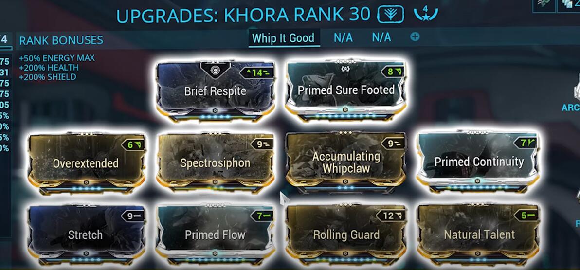 Warframe KHORA PRIME 配置指南 - 哔哩哔哩