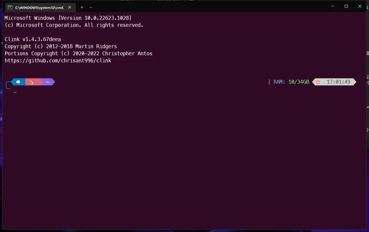 快速在Terminal上配置oh-my-posh和clink美化powershell和cmd - 哔哩哔哩