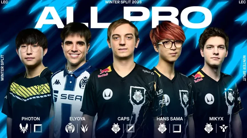 LEC冬季赛一阵公布！G2三人入榜，VIT Bo遗憾落选 - 哔哩哔哩