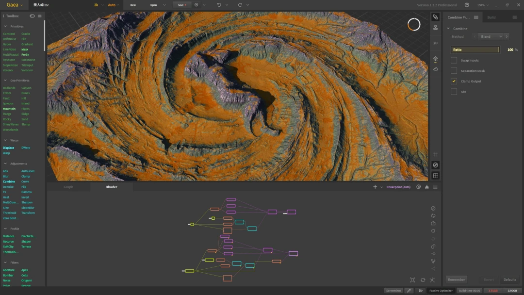 可恶，威猫又开始送课了！这次是最爱的地形软件Gaea教程！优雅，太优雅了。 - 哔哩哔哩