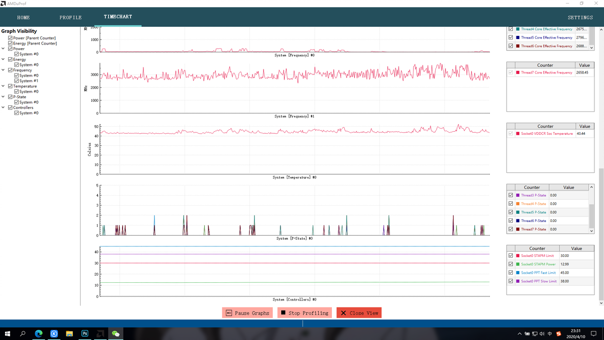 AMD uProf调出实时功耗监测教程 - 哔哩哔哩