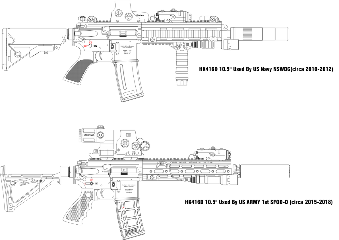 图——CAG和DevGru使用的HK416 - 哔哩哔哩