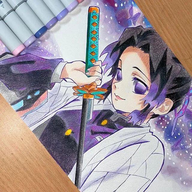 【画画素材资源库】鬼灭之刃动漫人物插画素材 - 哔哩哔哩