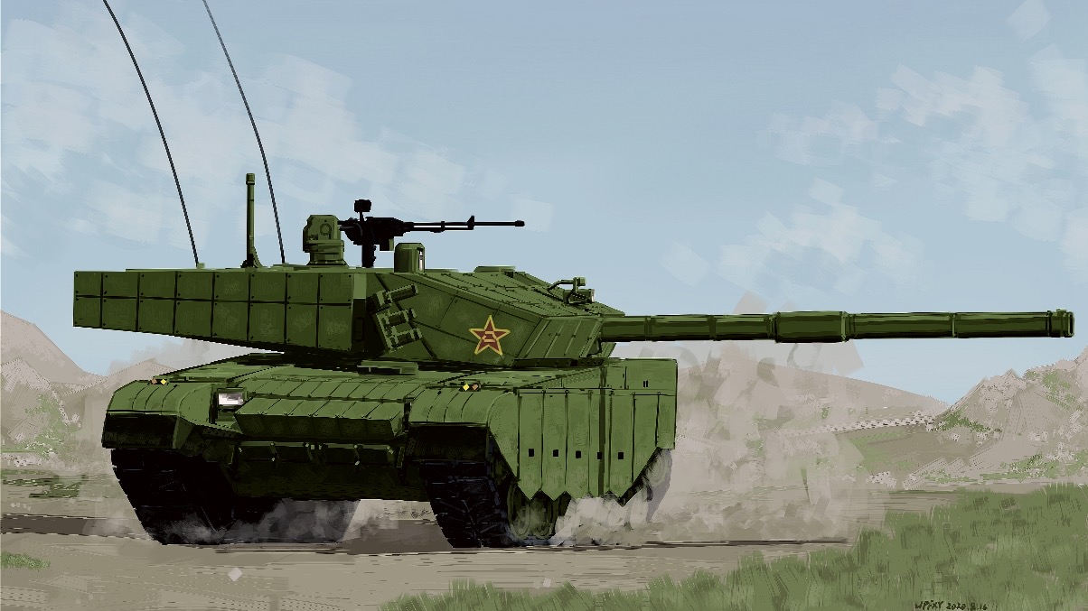 pixiv高清美图分享——99A主战坦克 - 哔哩哔哩
