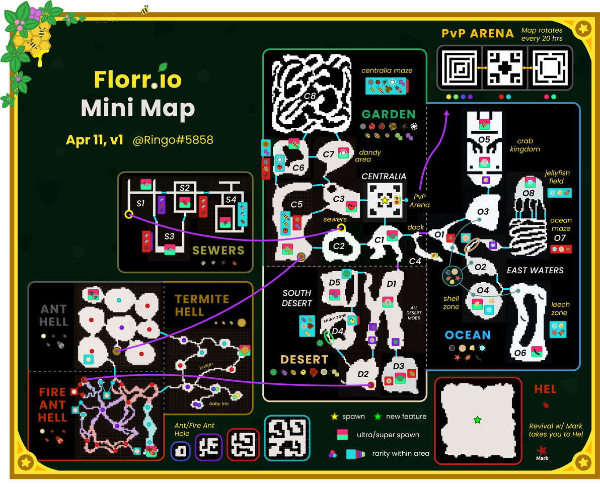 Florr.io Map (Apr 11) - 哔哩哔哩