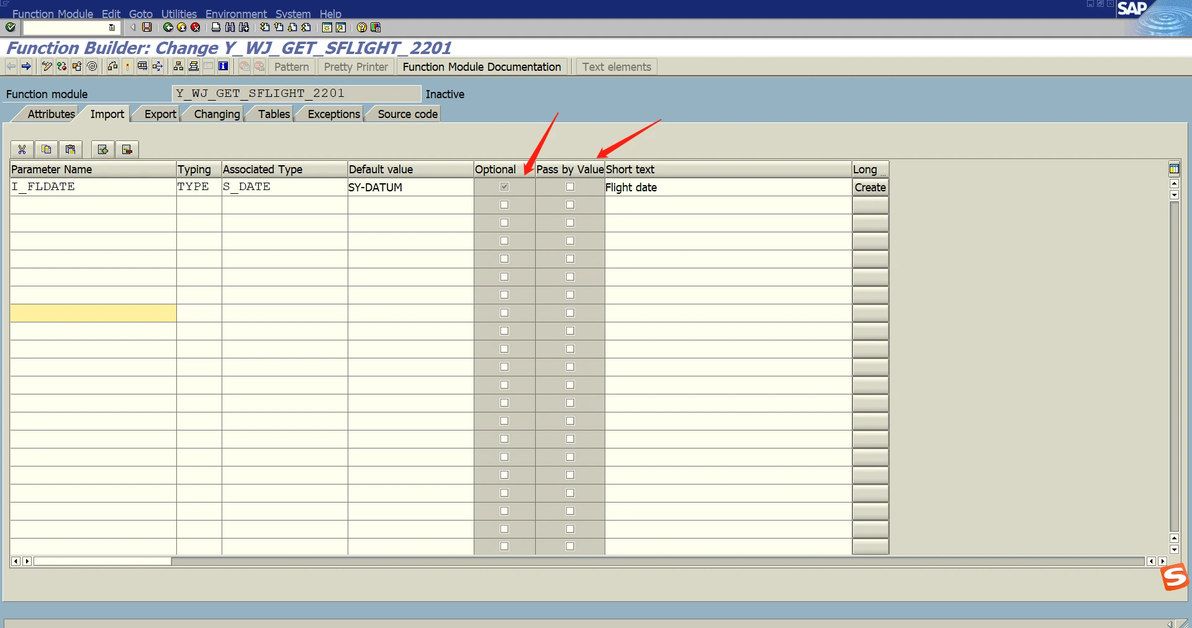 SAP ABAP 小问题 033----FUNCTION MODULE中Optional / Pass by Value - 哔哩哔哩
