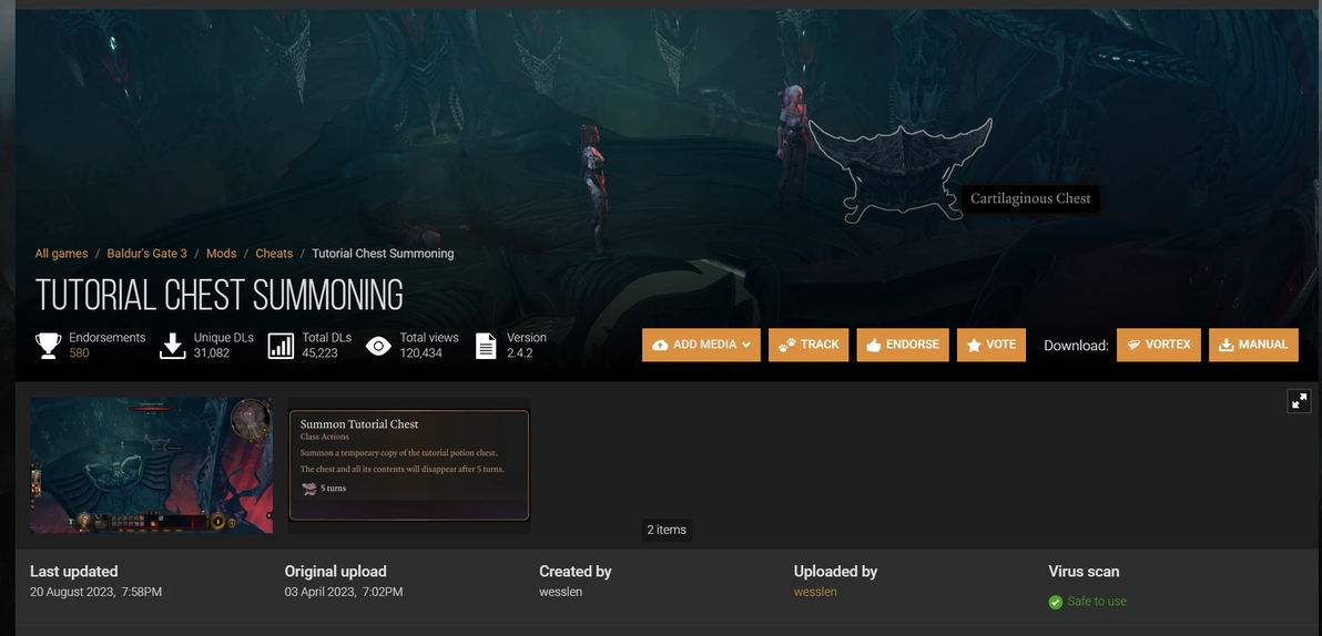 博德之门3 捏人MOD分享 - 哔哩哔哩