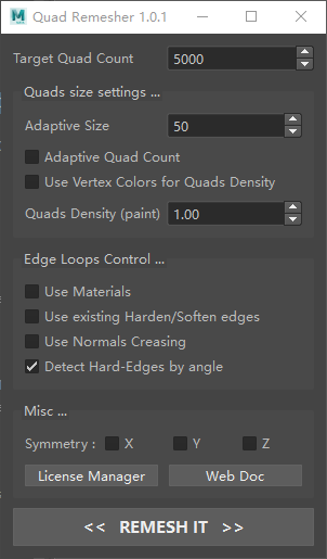 如何安装QuadRemesher v1.0.1 （重拓扑四边面脚本）Maya脚本？ - 哔哩哔哩