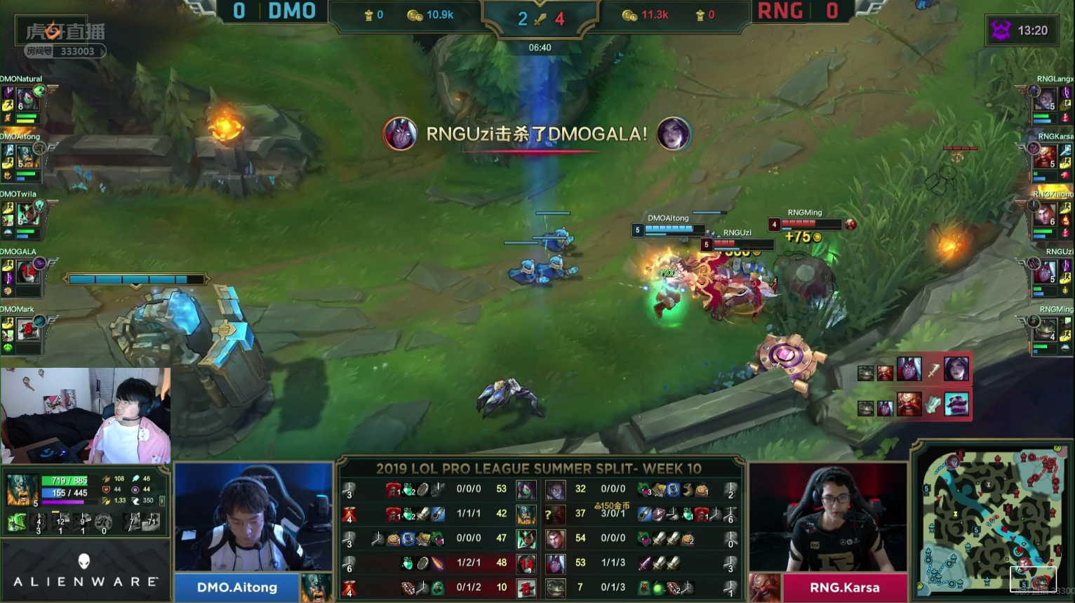 LOL：Uzi刚完成2500杀里程碑，转身就被野辅给“卖”了 - 哔哩哔哩