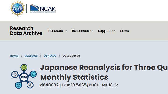 JRA-3Q数据下载（无脑极速版） - 哔哩哔哩
