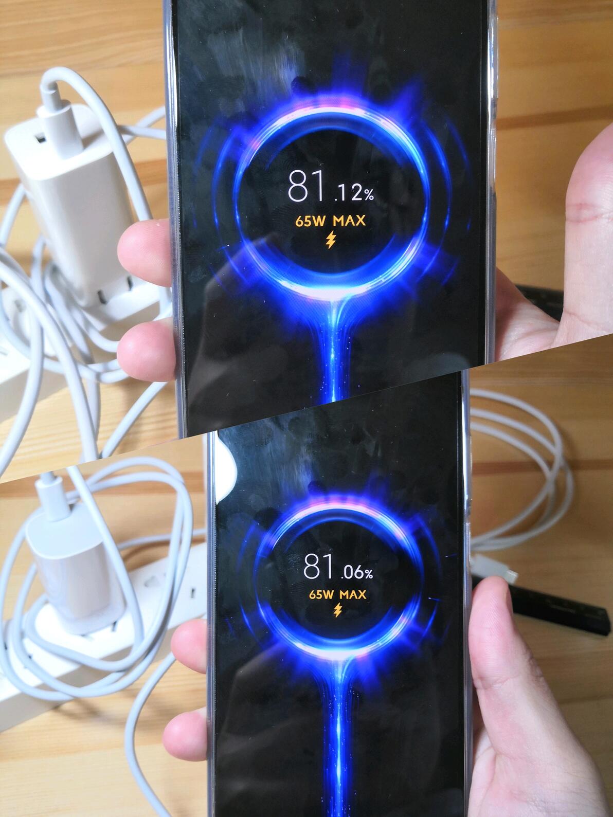 K50充电器兼容测试（含原装以及65W，67W氮化镓充电器） - 哔哩哔哩