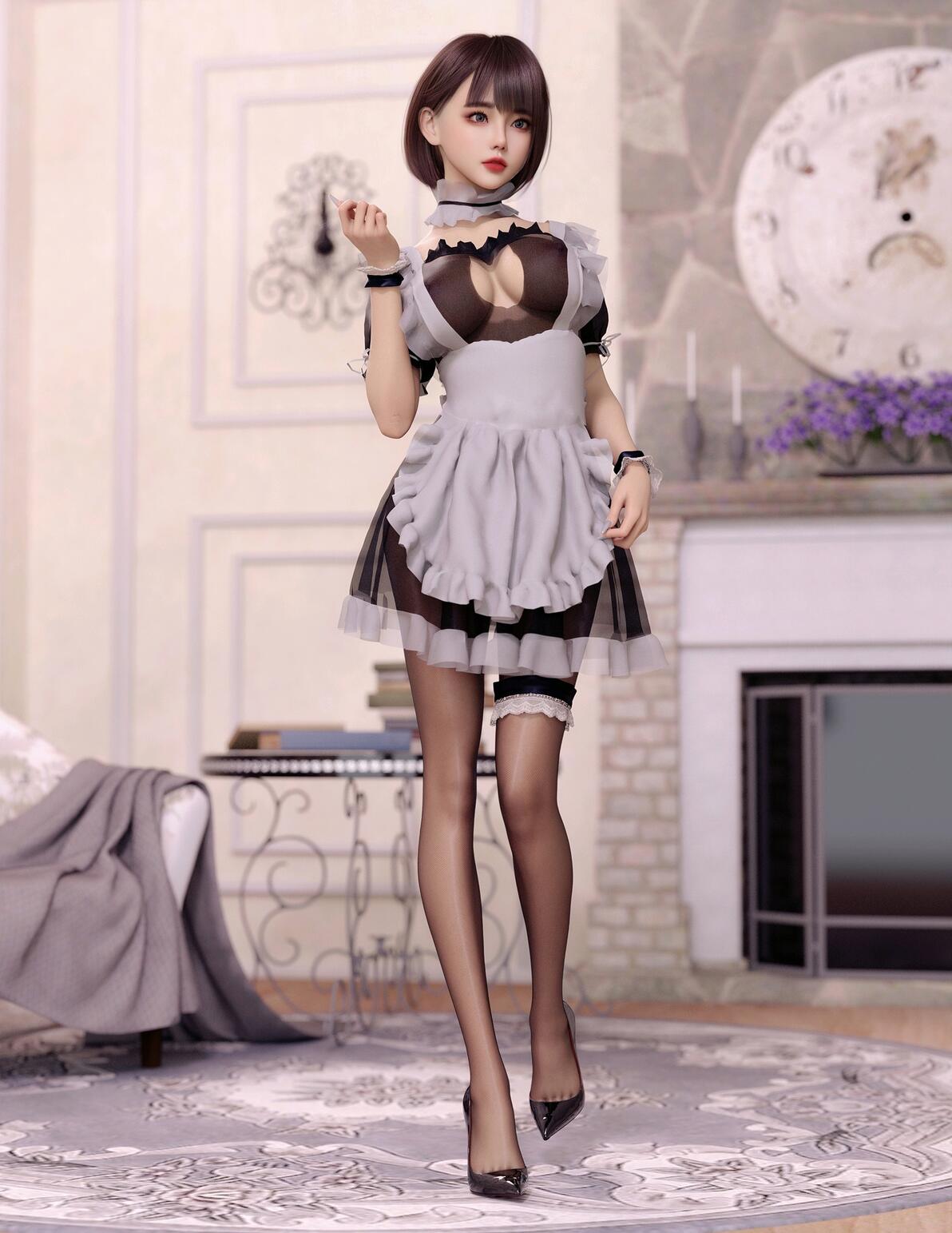 【CG建模师luck zs】麻匪壁纸/让人小鹿乱撞的小姐姐 - 哔哩哔哩