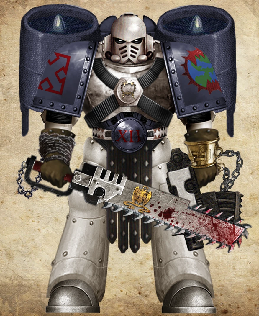 精选八图---战锤40K 大远征/叛乱早期吞世者军团各作战单位的星际战士形象 - 哔哩哔哩