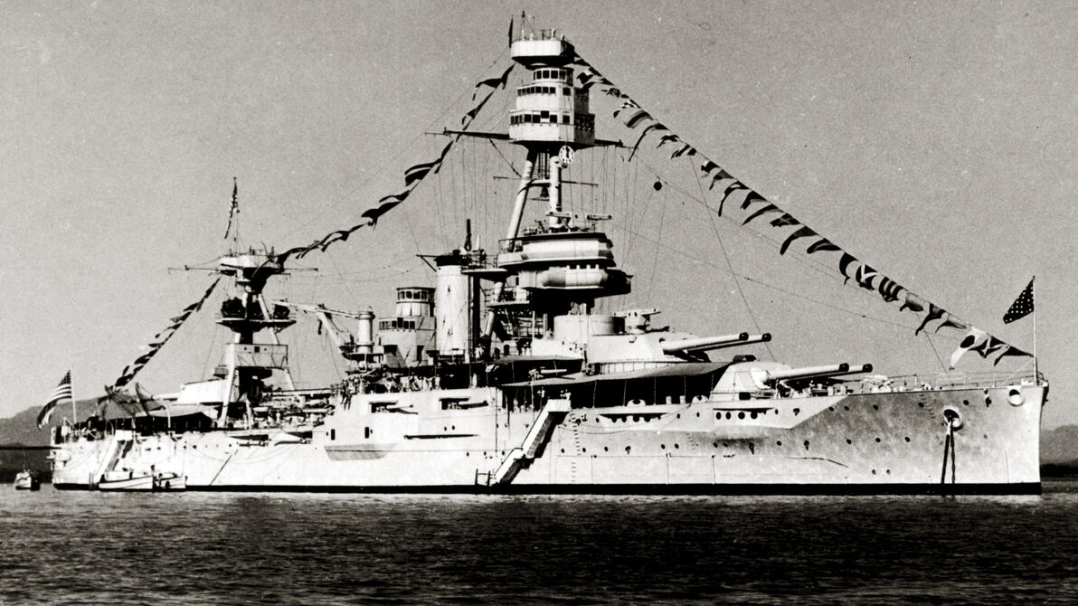 【美国战列舰图片极简史-下】从BB-1印第安纳到BB-71路易斯安那 - 哔哩哔哩
