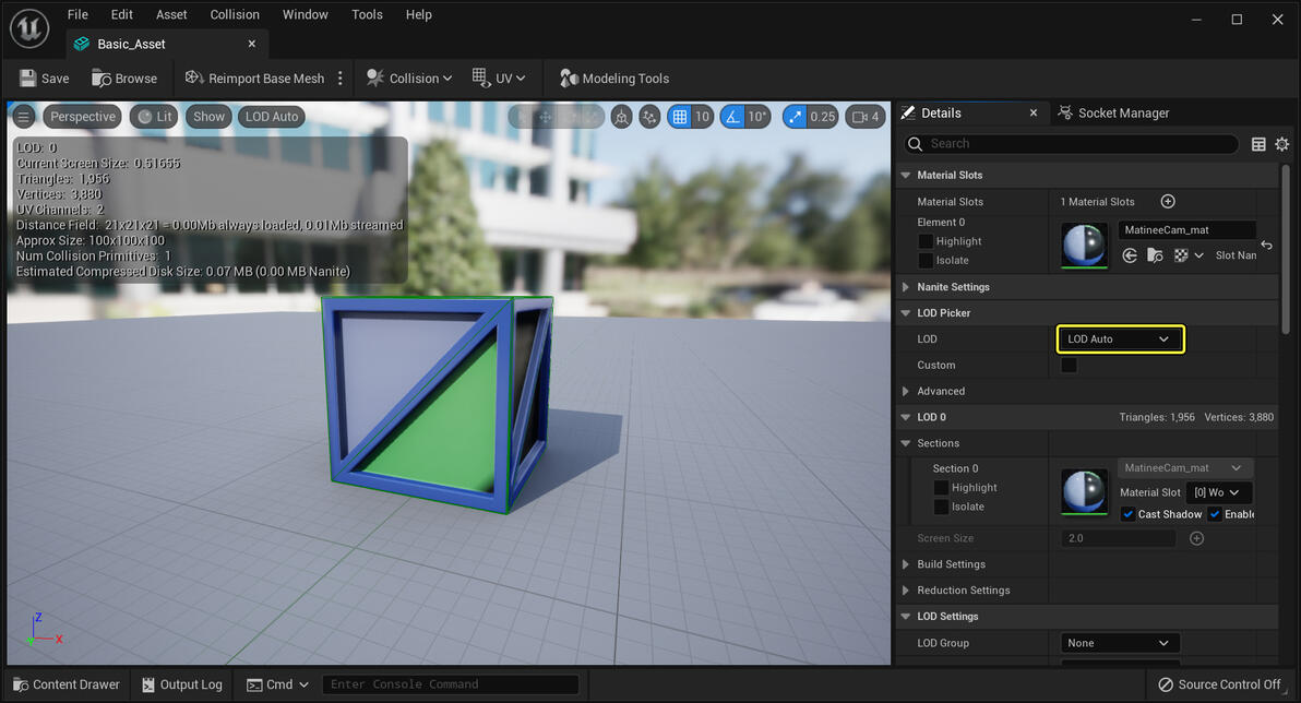 UE5管理内容-使用FBX方法导入静态网格体LOD - 哔哩哔哩