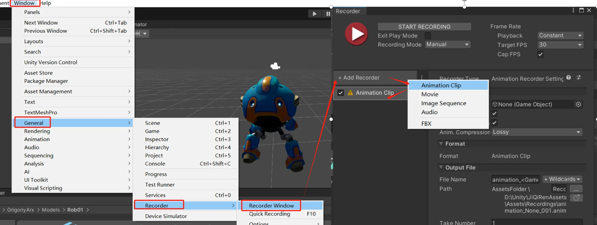 Unity模型、动画导出成FBX - 哔哩哔哩
