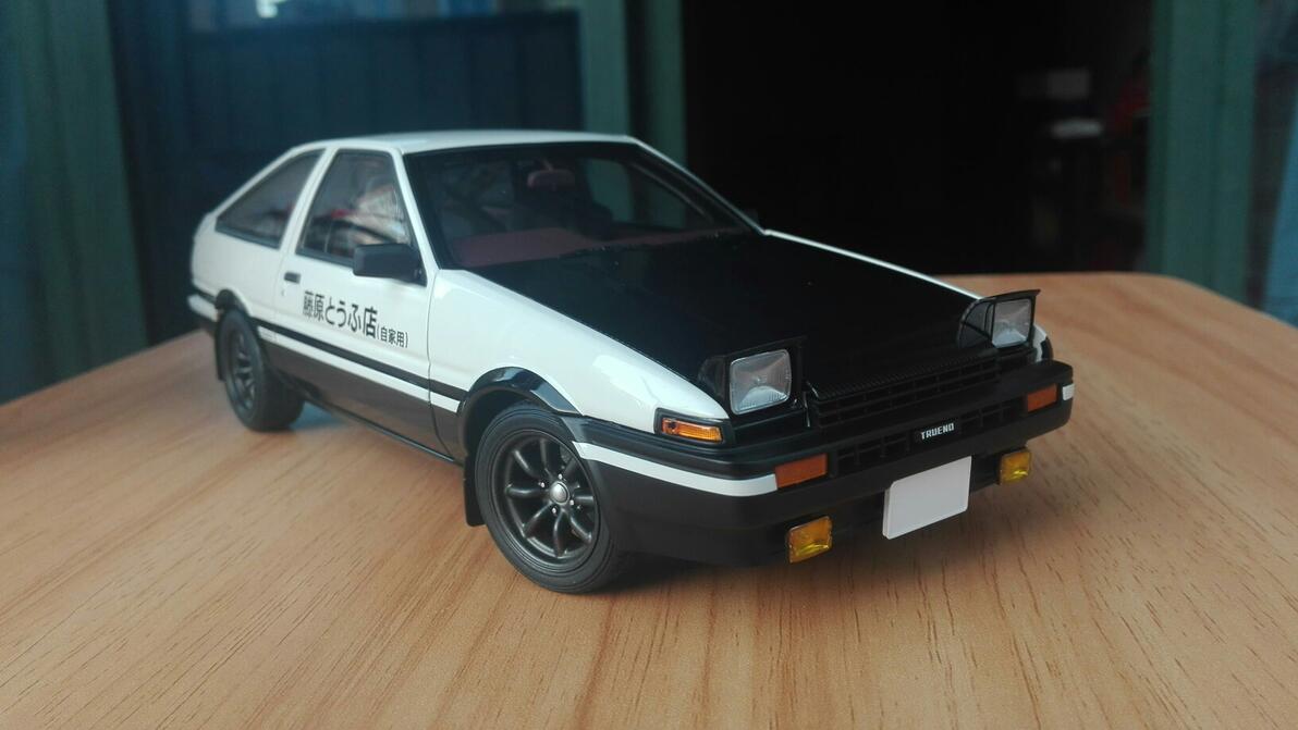 【车模微评】AUTOart 1：18 丰田AE86 头文字D黑盖 最终版 - 哔哩哔哩