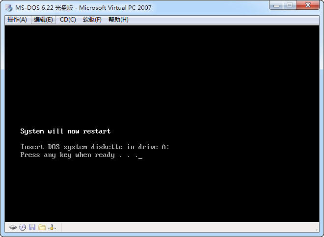 MS-DOS 6.22 光盘版安装 图文教程 - 哔哩哔哩