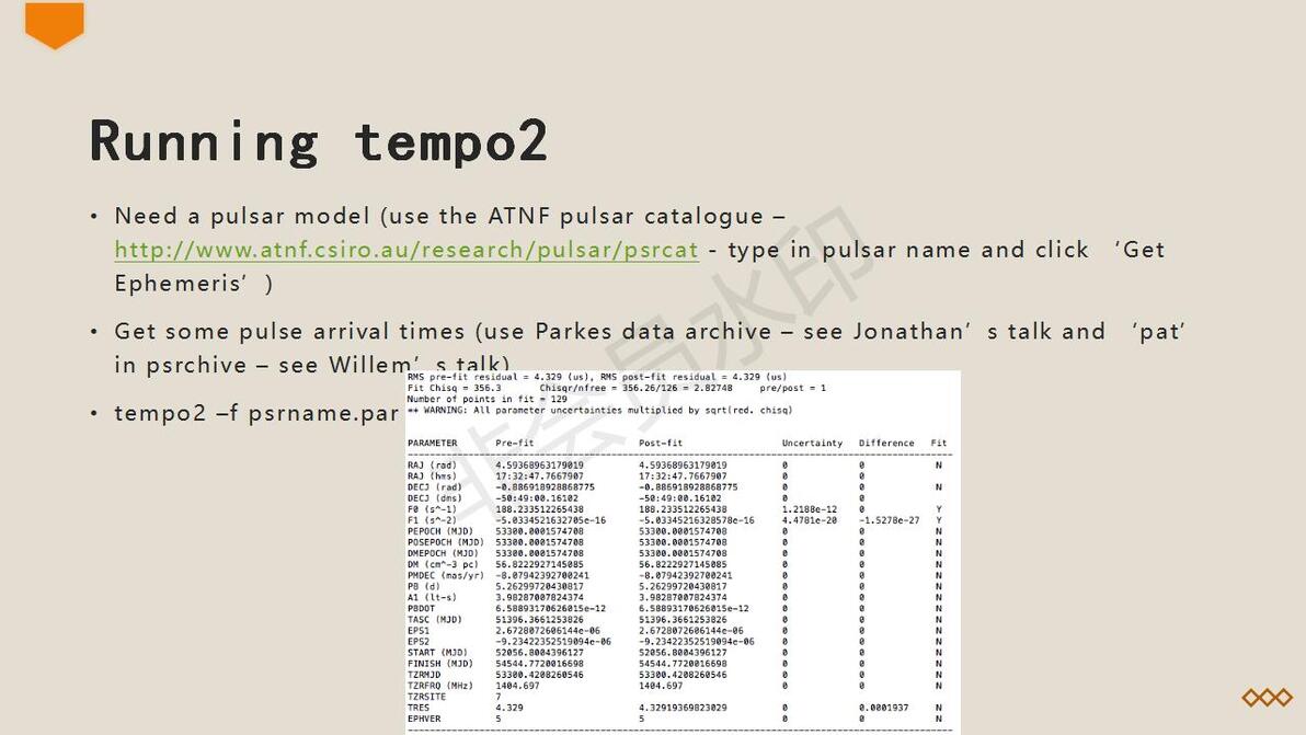 TEMPO2 tutorial tempo2使用手册 - 哔哩哔哩
