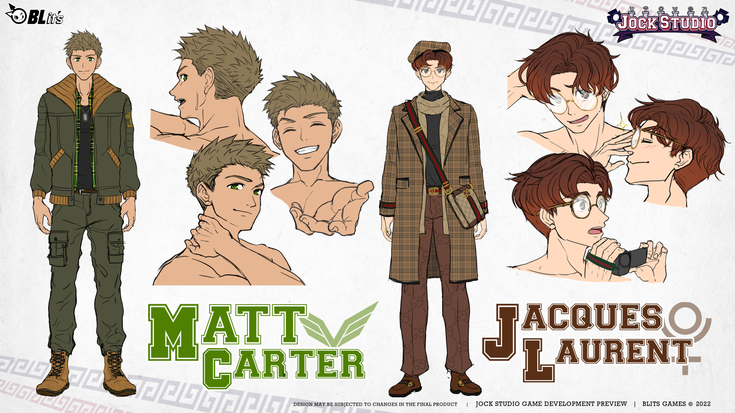 【Jock Studio体育生工作室】新角色介绍（2023年1月开发进度更新） - 哔哩哔哩