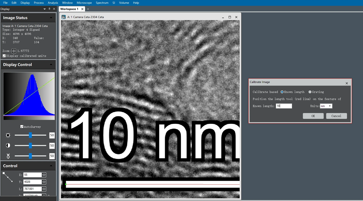 HRTEM晶格条纹间距测量——DigitalMicrograph（GMS） - 哔哩哔哩