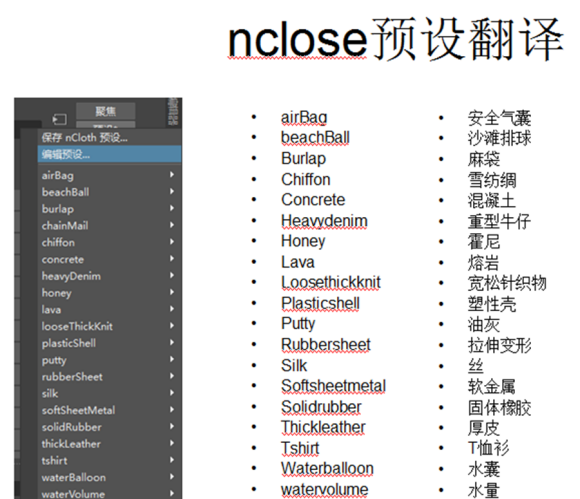 Maya里nCloth预设详解 - 哔哩哔哩