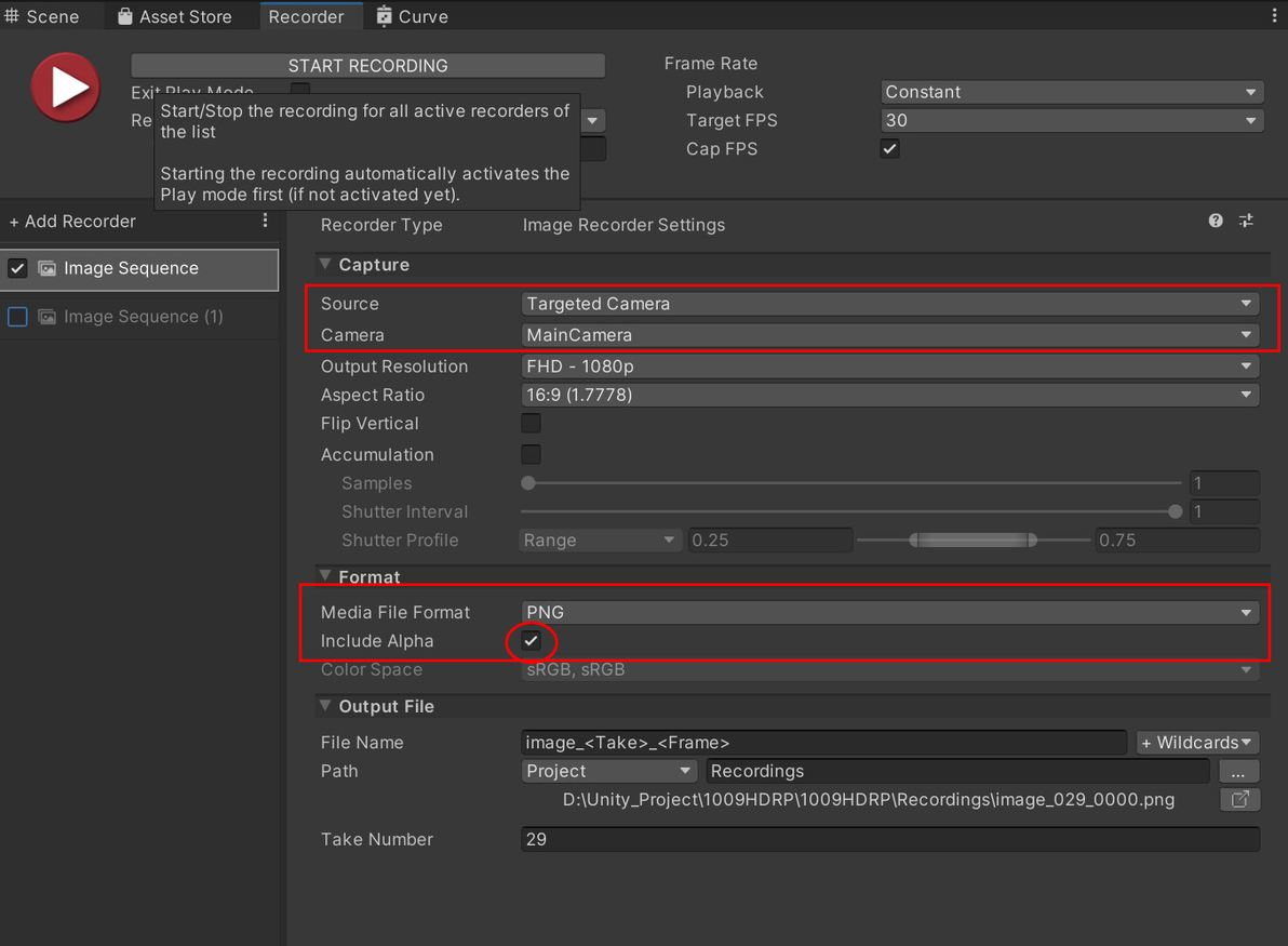Unity Recorder插件输出透明底图片解决方案 - 哔哩哔哩