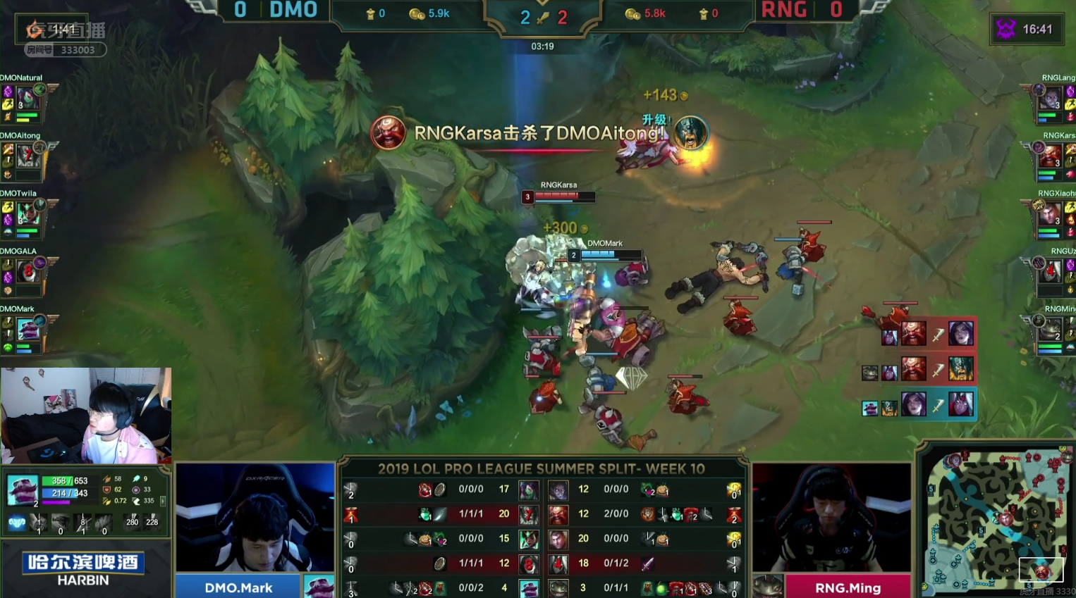 LOL：Uzi刚完成2500杀里程碑，转身就被野辅给“卖”了 - 哔哩哔哩