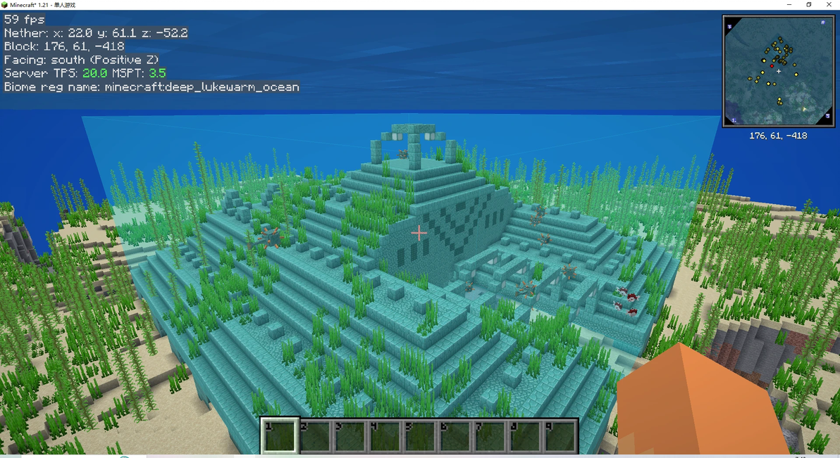 结构、光照还是群系边界？一切尽收眼底！mod最全教程之二：Minihud - 哔哩哔哩