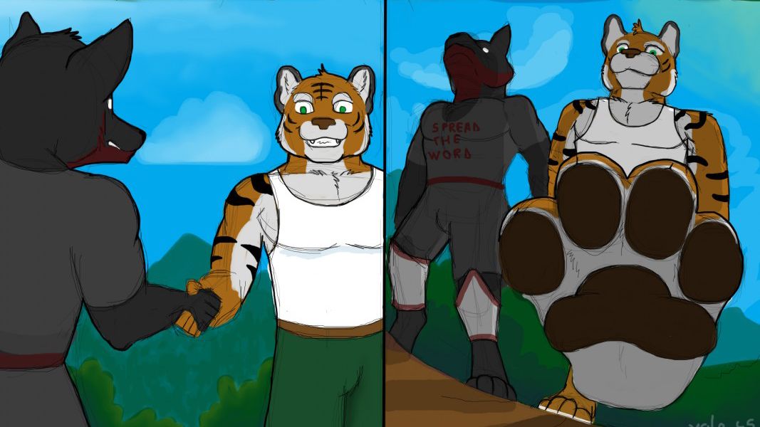 【furry/micro/macro】FA站兽人漫画搬运翻译——Stompy friend重踩的朋友 - 哔哩哔哩