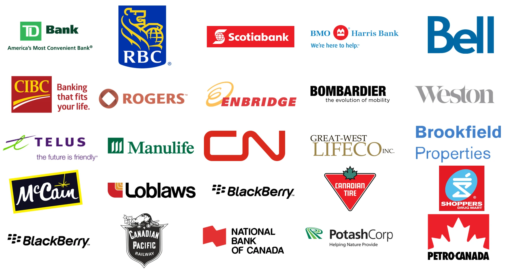 Logos for Brand Finance Canada 50 2013 - 哔哩哔哩