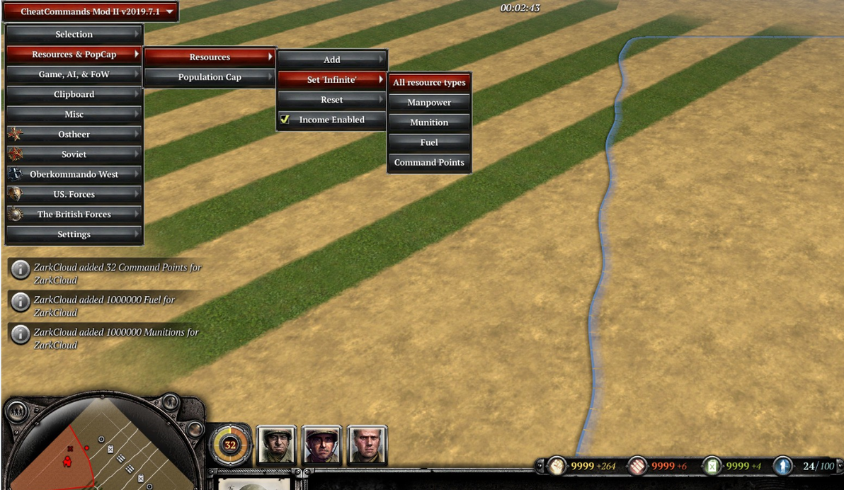 英雄连2 CHEATCOMMANDS MOD使用方法 - 哔哩哔哩