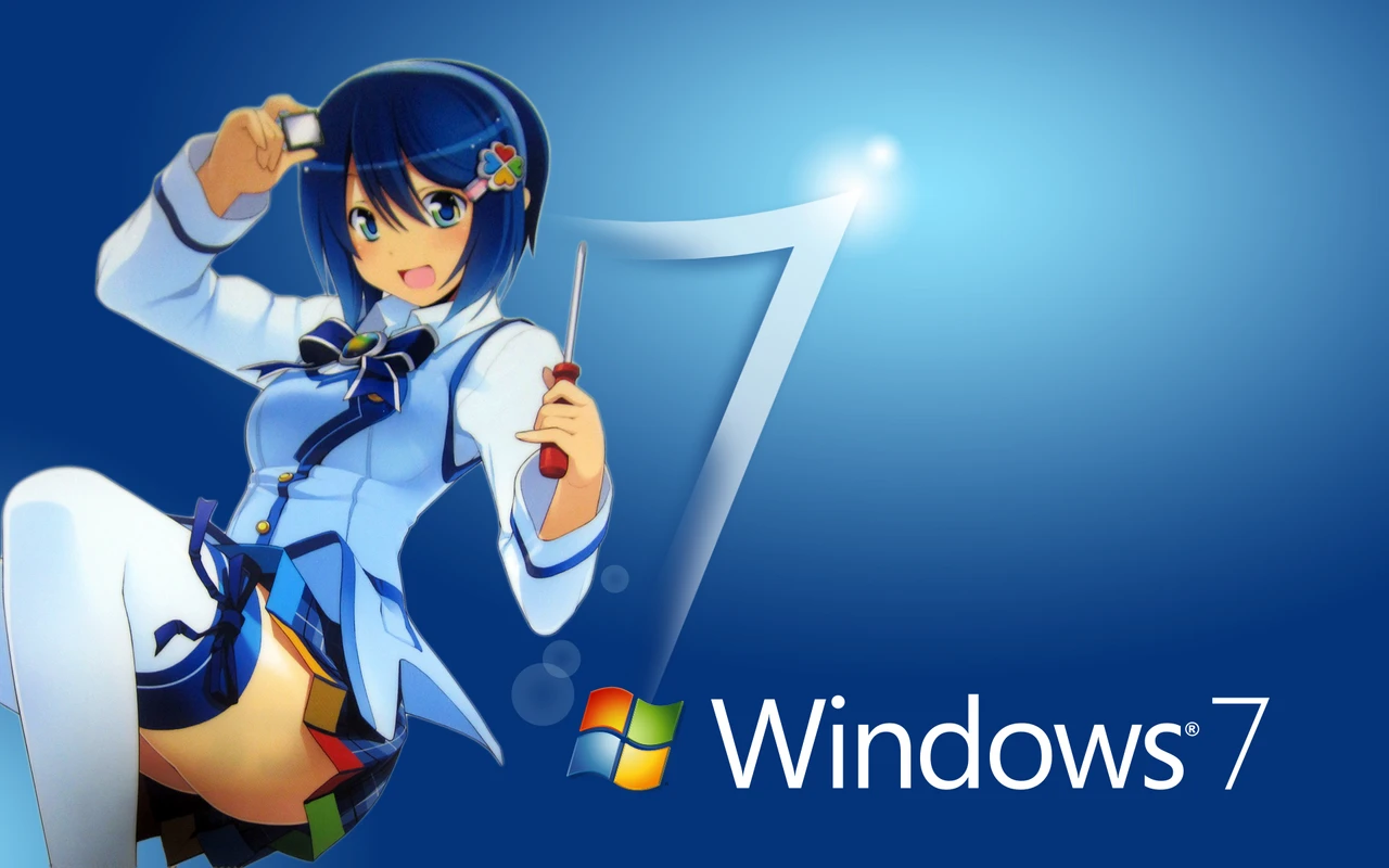 win7娘壁纸分享 - 哔哩哔哩