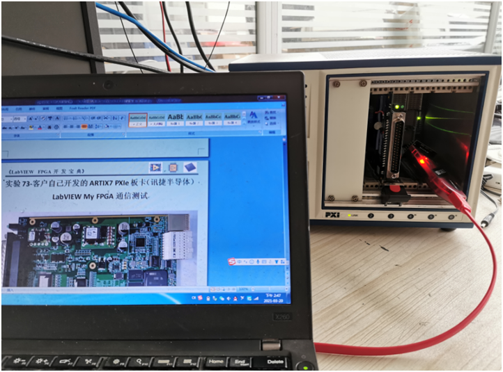 My FPGA PCIe客户案例73：客户自己开发的ARTIX7 PXIe板卡利用LabVIEW My FPGA开发 - 哔哩哔哩