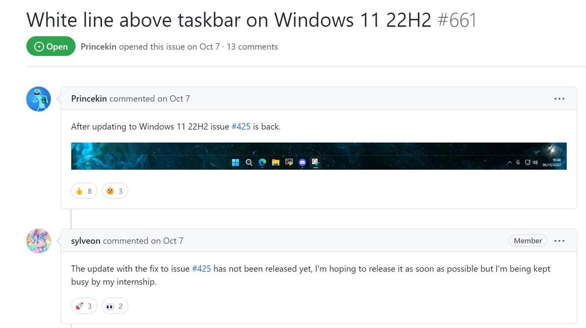 关于使用TranslucentTB在Win11 22H2任务栏透明出现白线/灰线/黑线的解决办法 - 哔哩哔哩
