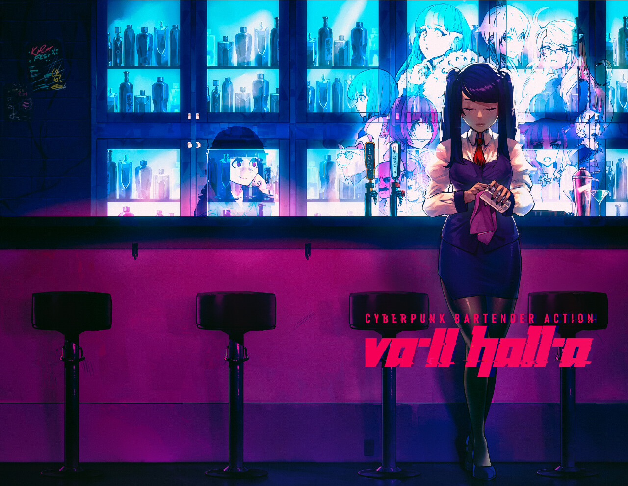 【VA-11 Hall-A】赛博朋克酒保行动同人转图·11 - 哔哩哔哩