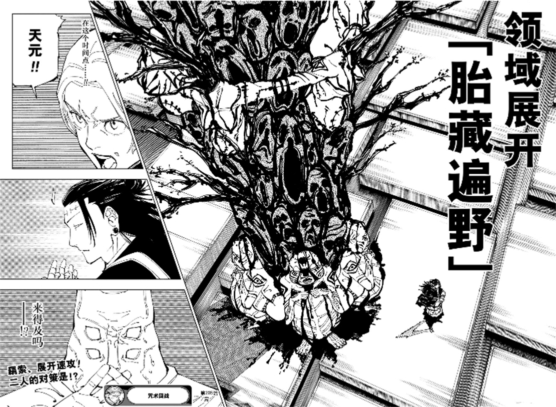 咒术回战第206话情报公布，九十九由基被天元坑惨，胀相再次登场 - 哔哩哔哩