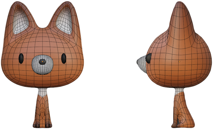 建模打卡DAY04-建模FOX狐狸 - 哔哩哔哩