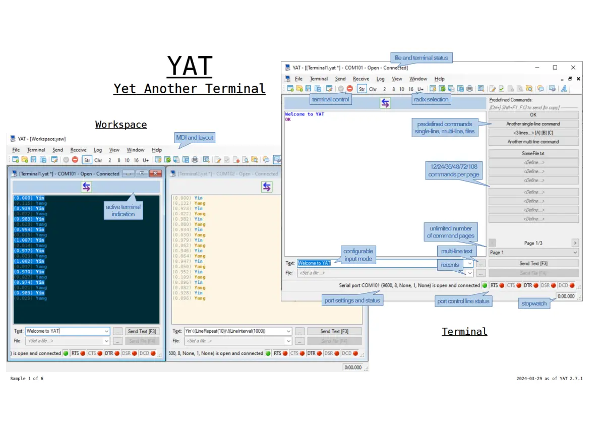 这个应该是终端里面配置项最多的软件，密密麻麻无比多，YAT-Yet Another Terminal - 哔哩哔哩